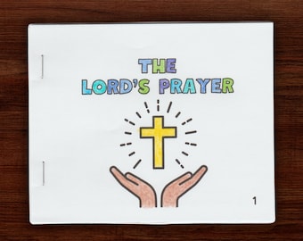 The Lord's Prayer Craft Coloring Wheel Lords Prayer Printable Activity ...