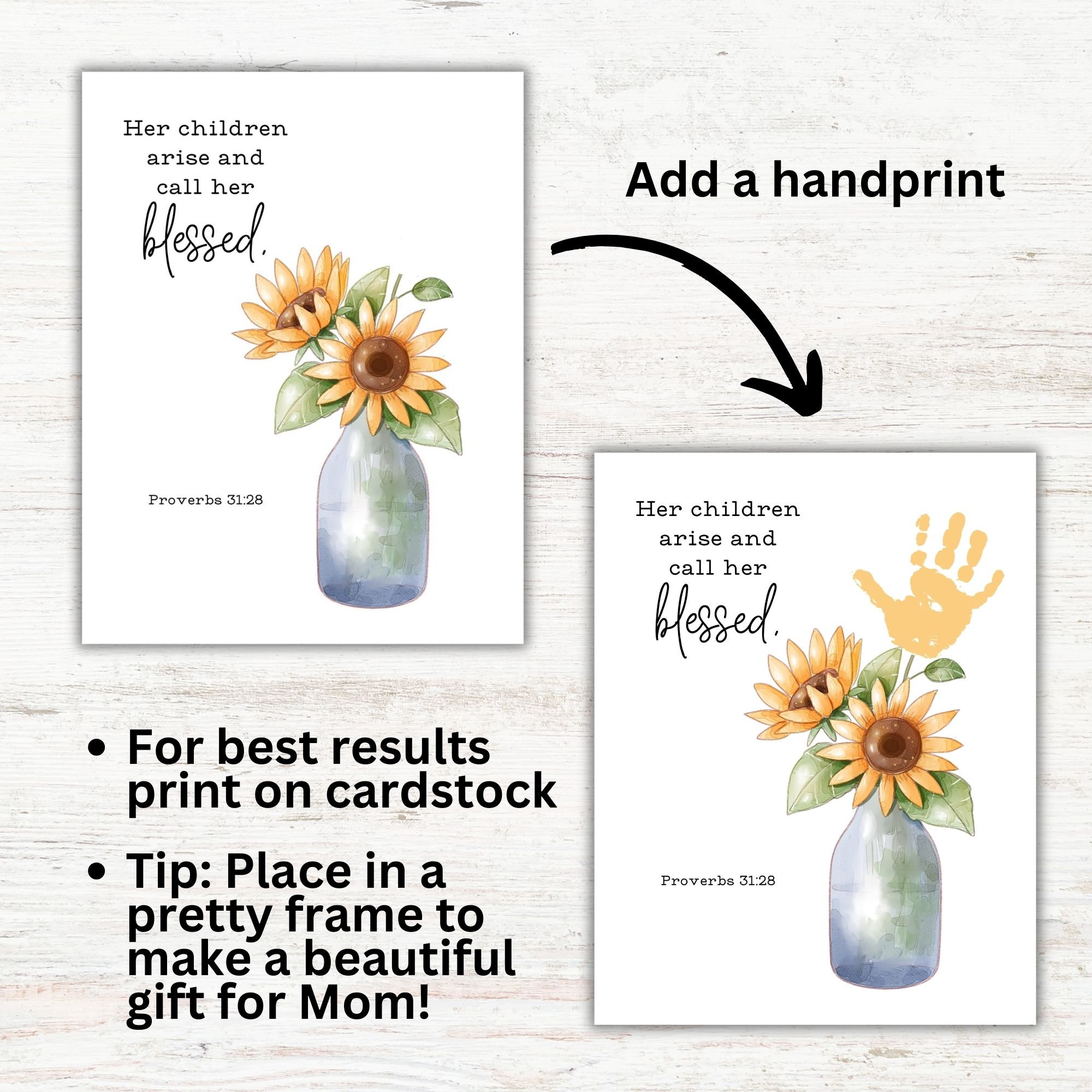 Handprint Mothers Day Craft for Preschooler, Kids Handprint Art ...