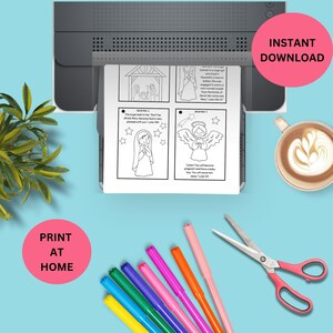 Advent Story Cards Bible Verse Activity Printable Christmas Nativity ...