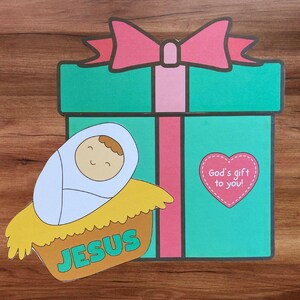 Christmas Baby Jesus Sunday School Craft Jesus in A Manger Preschool ...