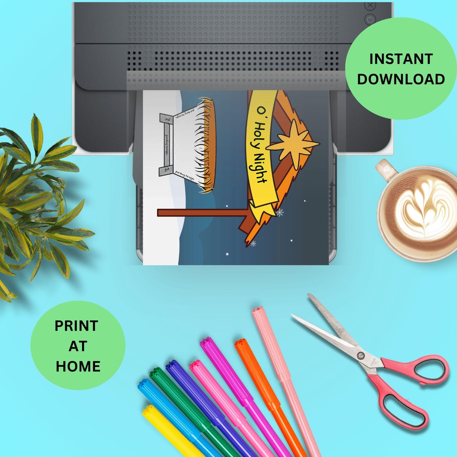 Christmas Bible Craft for Kids, Birth of Jesus Nativity Sunday School ...