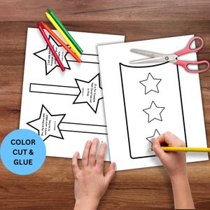 4th of July Bible Coloring Craft, Sunday School Homeschool Activity for ...