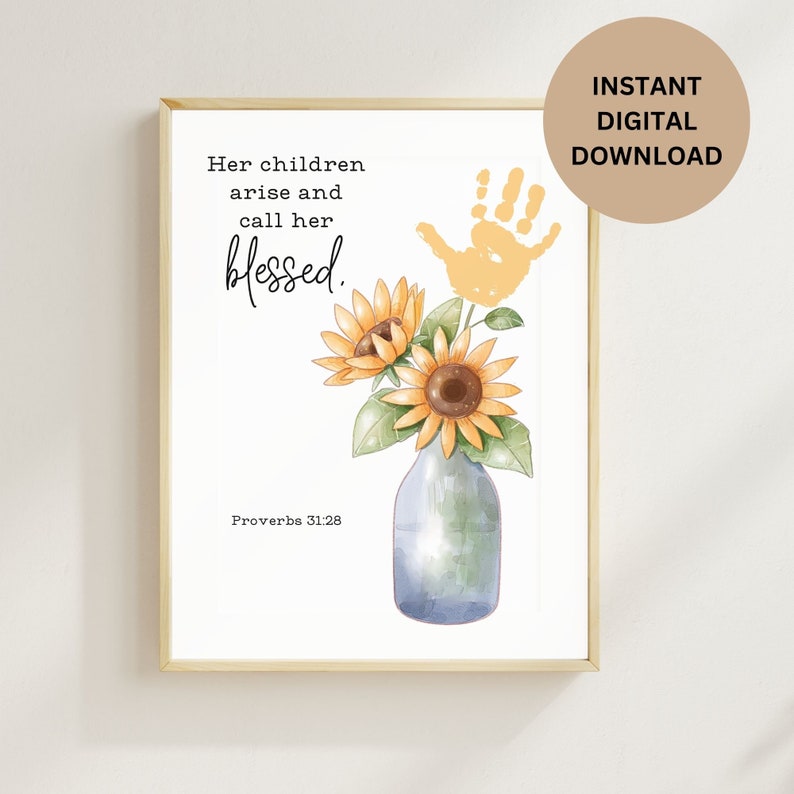 Handprint Mothers Day Craft for Preschooler, Kids Handprint Art ...