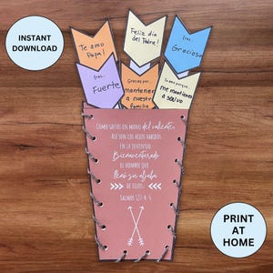 Spanish Father's Day Bible Craft, Salmos 127 Sunday School Coloring ...