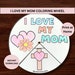 Preschool Coloring Wheel Printable Gift for Mom, Sunday School Mother's ...
