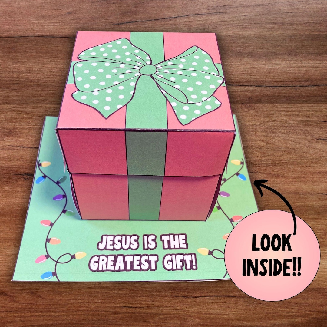 Nativity Christmas Birth of Jesus Bible Story Craft, Pop Out Baby Jesus ...