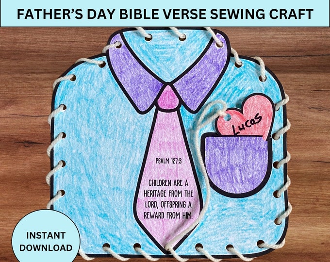 Toolbox for Dad Fathers Day Bible Craft, Sunday School Bible Printable ...