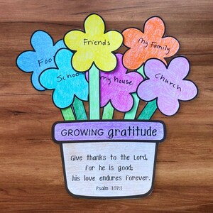 Give Thanks to the Lord Bible Verse Coloring Craft for Kids, Sunday ...