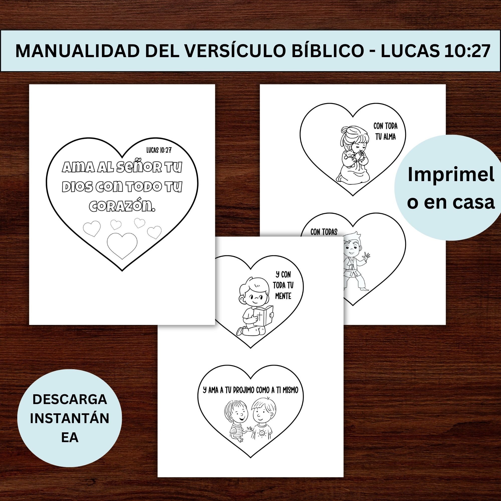 Manualidad con versículos bíblicos en español, actividad imprimible ...