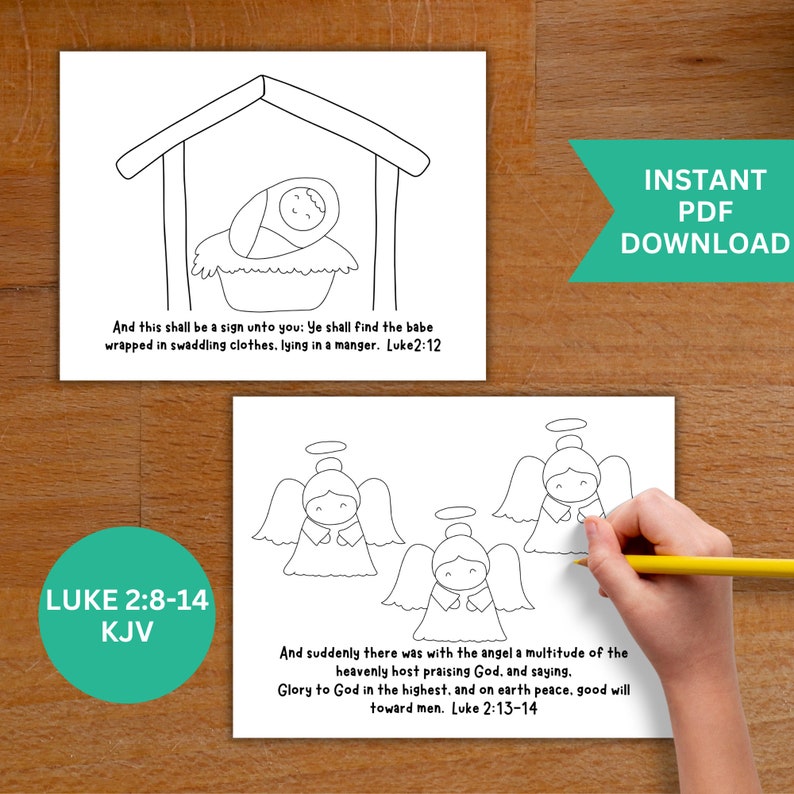 Nativity Coloring Pages, Christmas Sunday School, Christmas Bible ...