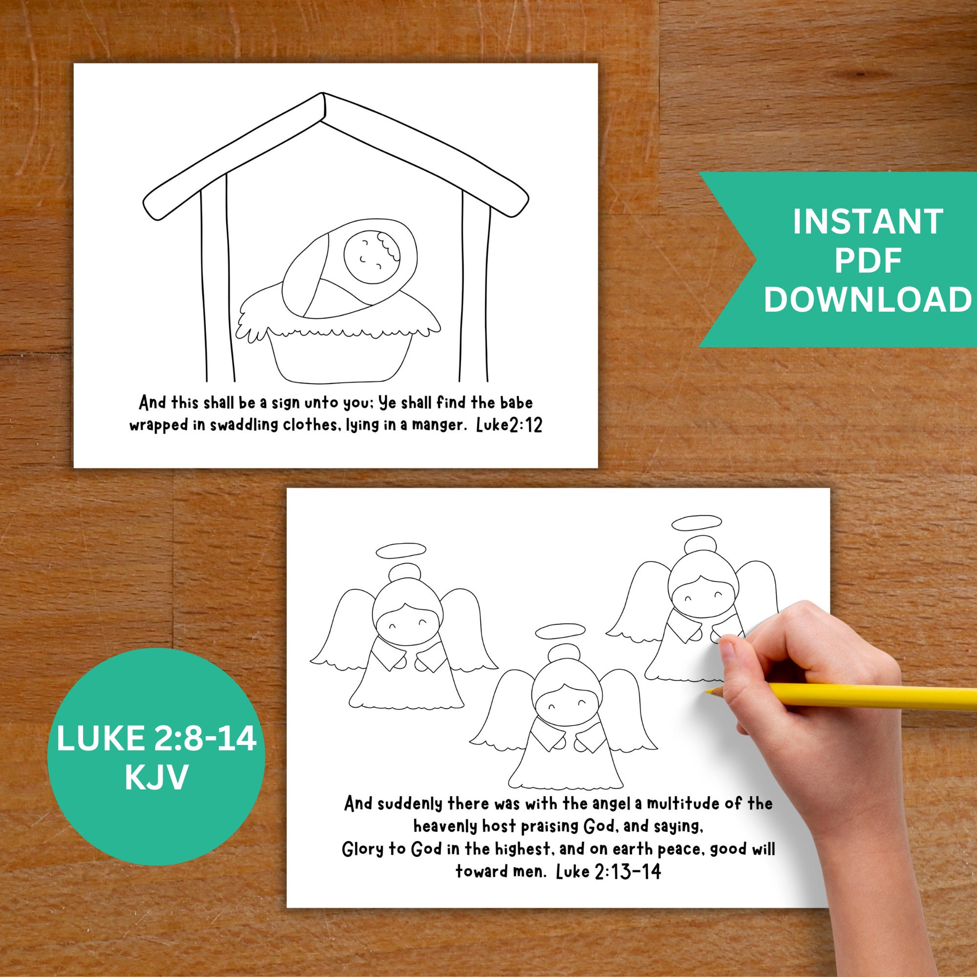 Nativity Coloring Pages, Christmas Sunday School, Christmas Bible ...