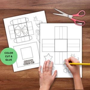 Nativity Christmas Birth of Jesus Bible Story Craft, Pop Out Baby Jesus ...