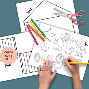 Christmas Nativity Birth of Jesus Bible Story Craft, Baby Jesus is Born ...