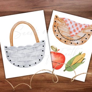 Sunday School Thanksgiving Sewing Craft Printable, Fall Thankful ...