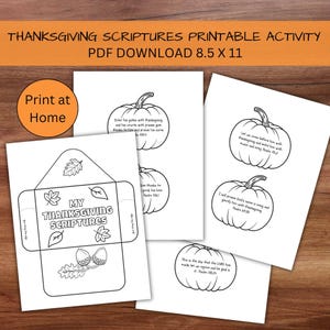 Fall Thanksgiving Bible Verse Craft, Sunday School Christian Home ...