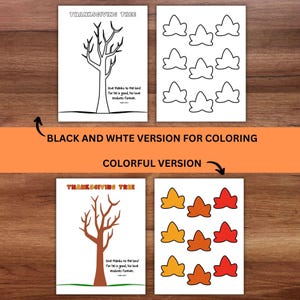 Thanksgiving Gratitude Tree Printable Activity for Kids, Give Thanks to ...