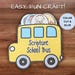 Back to School Bible Craft, Scripture School Bus Printable Childrens ...