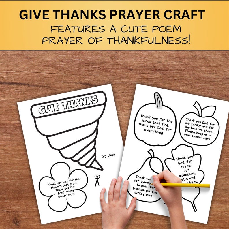 Fall Bible Craft Bundle, Printable Thanksgiving Crafts for Kids ...