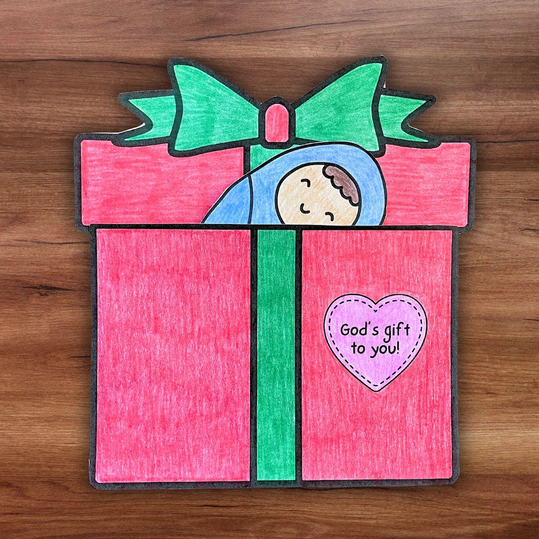 Christmas Baby Jesus in a Manger Sunday School Craft, Jesus is the ...