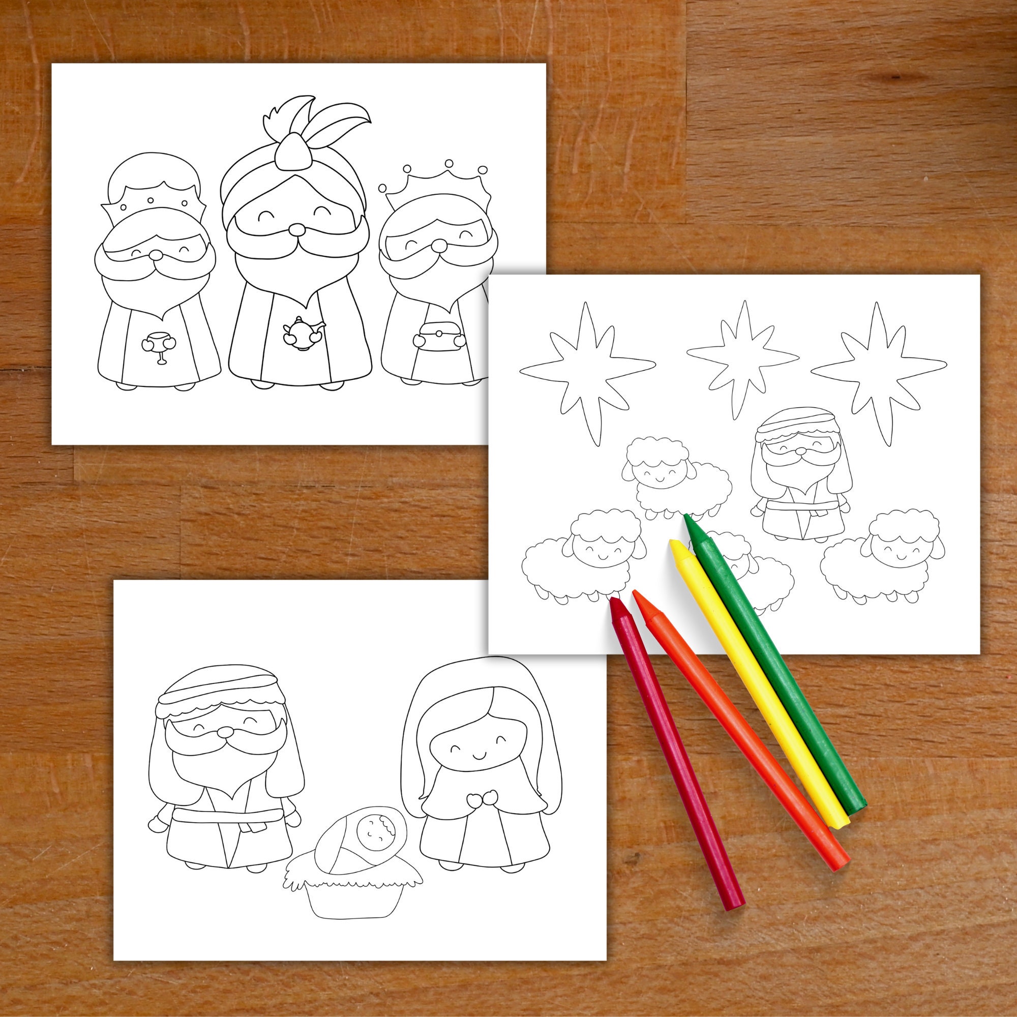 Nativity Coloring Pages, Christmas Sunday School, Christmas Bible ...