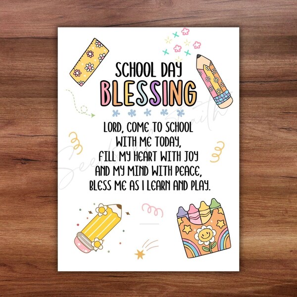 Back to Sunday School Prayer - Etsy