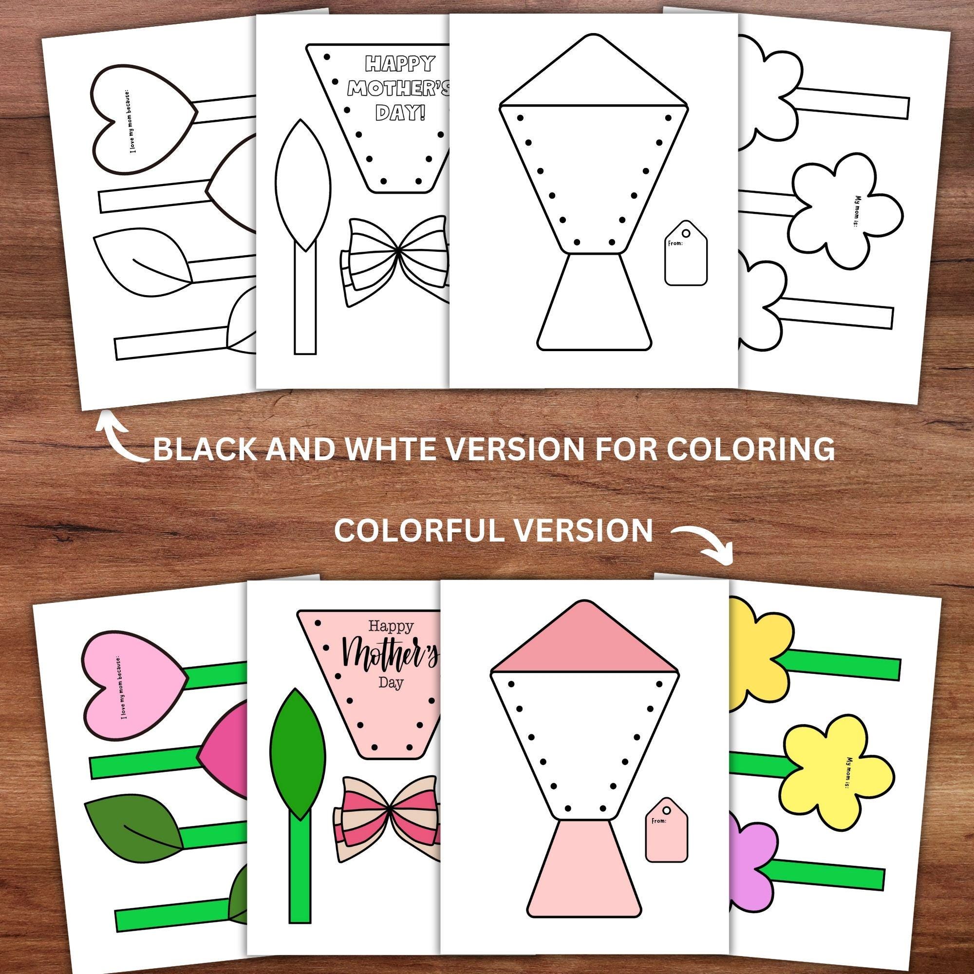 Ramo de flores para el Día de la Madre: Manualidad de costura para ...