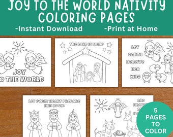 Nativity Coloring Pages, Christmas Sunday School, Christmas Bible ...