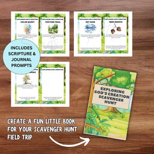 Scavenger Hunt Nature Walk Bible Lesson for Kids, Exploring Gods ...