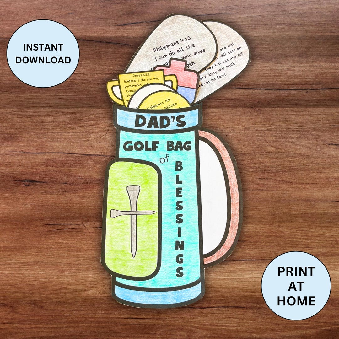 Father's Day Sunday School Bible Craft, Scripture Coloring Activity ...