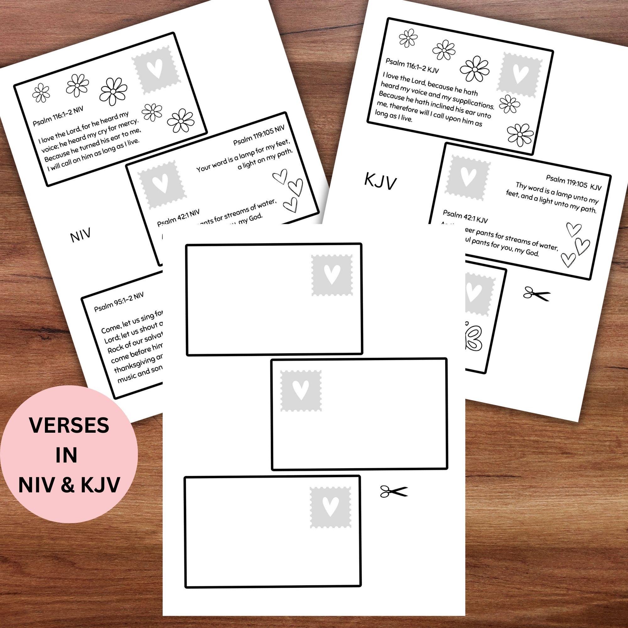 Spring Sunday School Bible Craft Printable, Love Notes to God Religious ...