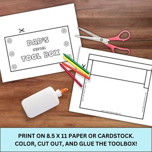 Toolbox for Dad Fathers Day Bible Craft, Sunday School Bible Printable ...