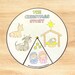 Christmas Story Coloring Wheel, Printable Nativity Christmas Preschool ...
