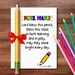 Pencil Prayer Tag Back to School, Backpack Blessing Kit, First Day of ...