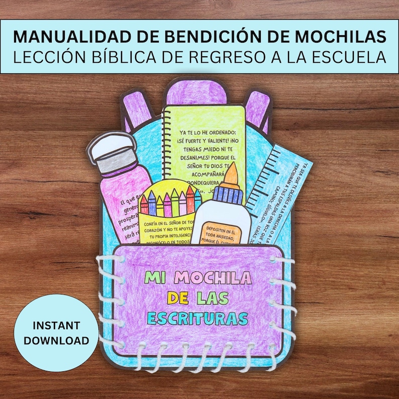 Spanish Bible Lesson Craft Printable, Actividad De Manualidades Para La ...