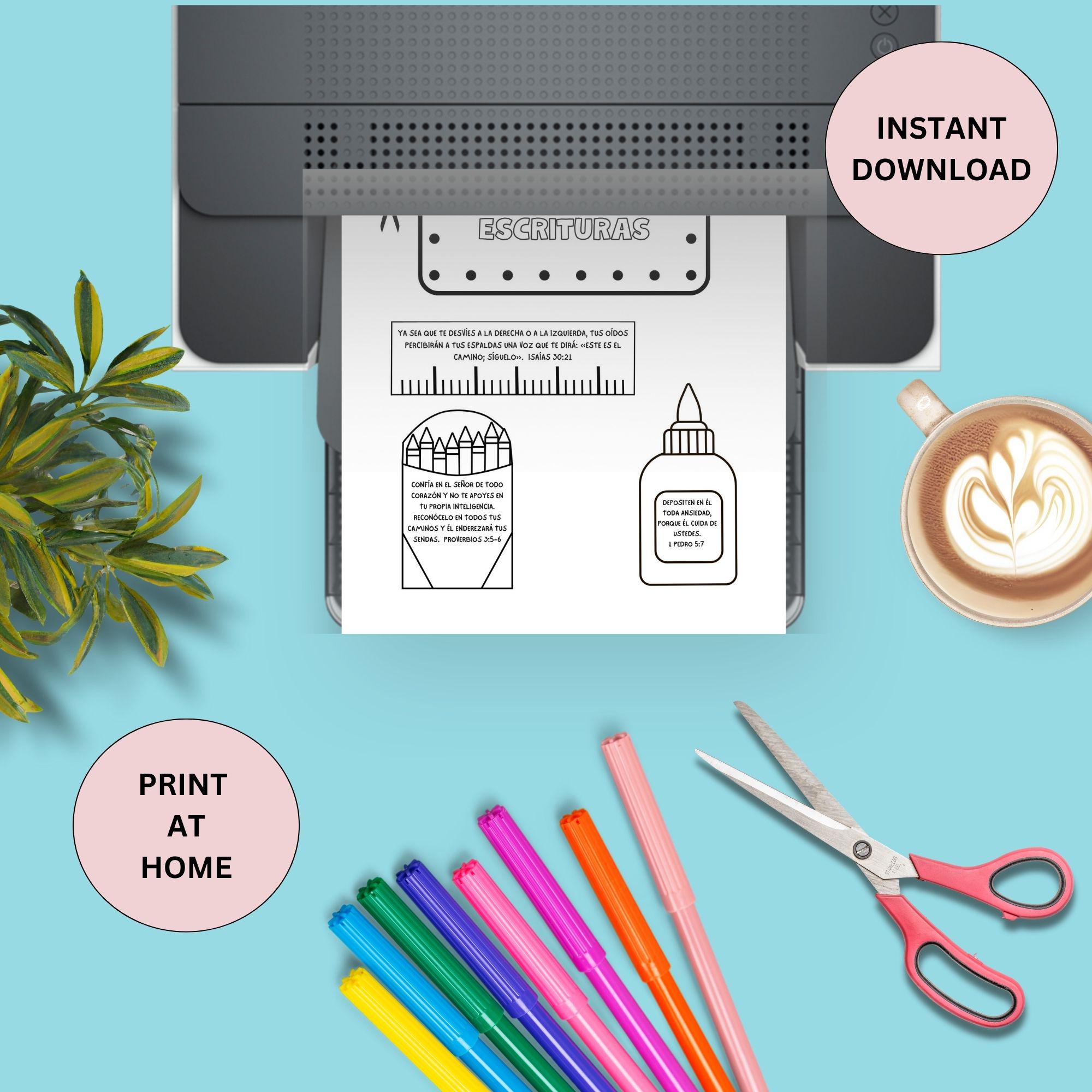 Spanish Bible Lesson Craft Printable, Actividad De Manualidades Para La ...