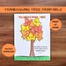 Thanksgiving Gratitude Tree Printable Activity for Kids, Give Thanks to ...