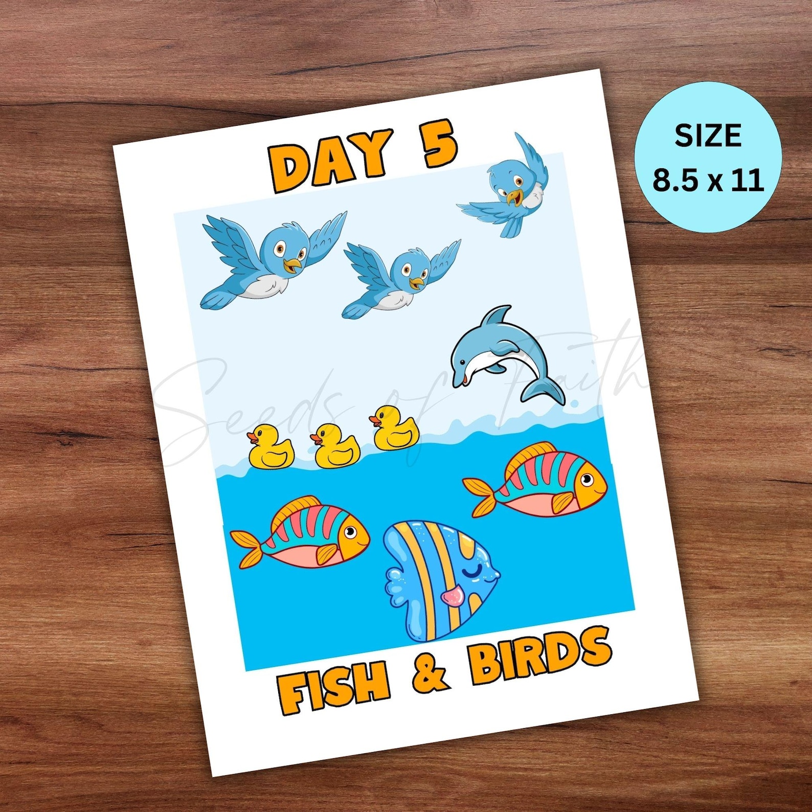 7 Days of Creation Bible Story Posters Sunday School Christian ...