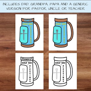 Father's Day Sunday School Bible Craft, Scripture Coloring Activity ...