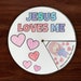 Jesus Loves Me Coloring Wheel, Printable Valentines Bible Activity ...