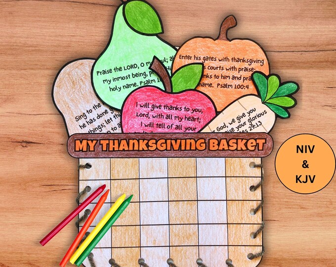 Thanksgiving Bible Printable for Kids - Christian Gratitude Lesson ...