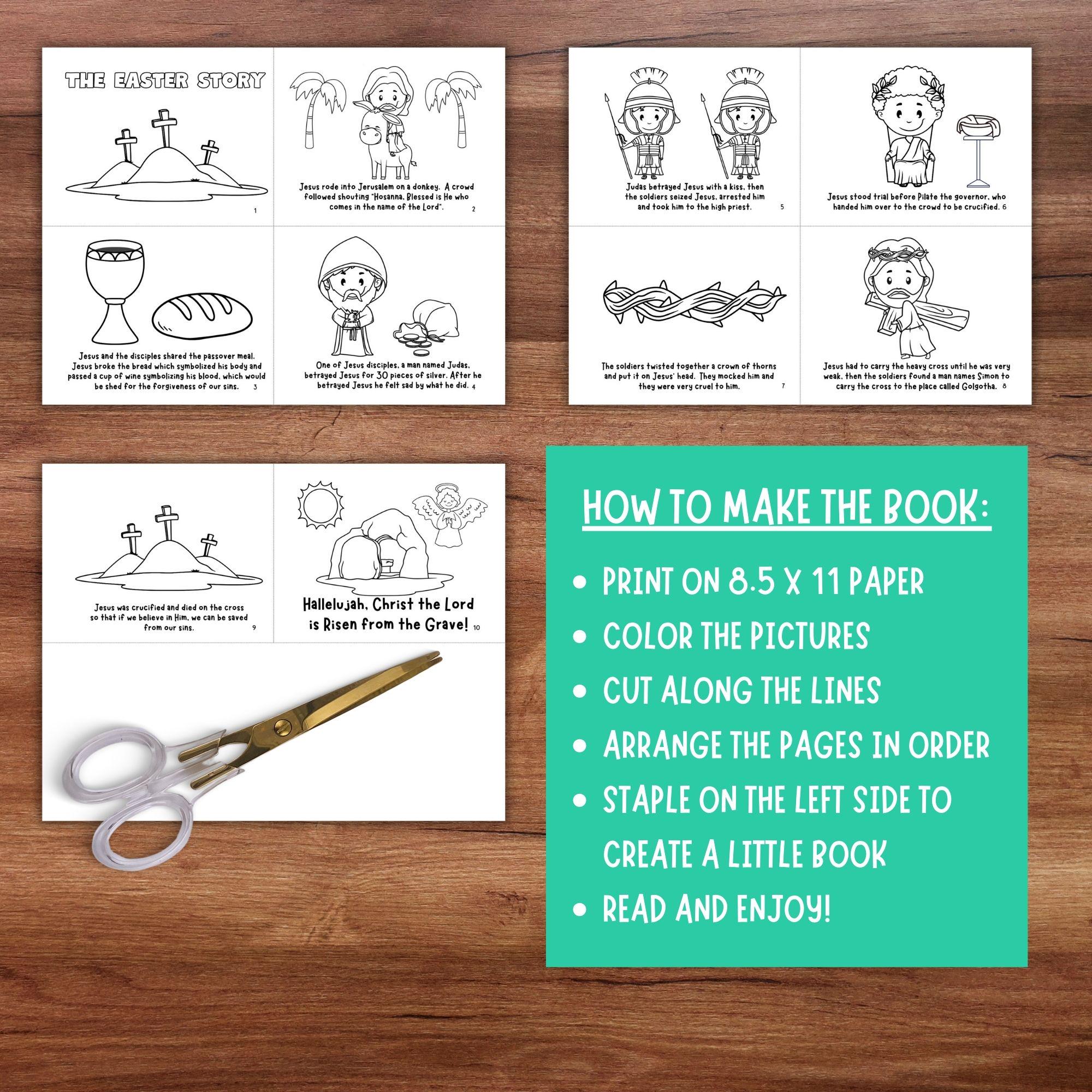 Christian Easter Craft Activity Bundle, Palm Sunday He is Risen ...