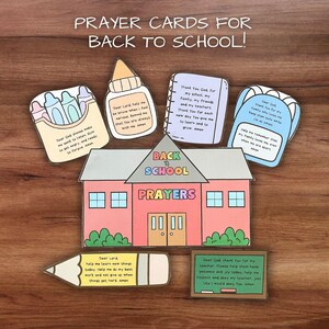 Back to School Prayers Craft, Kid's First Day of School Prayer ...