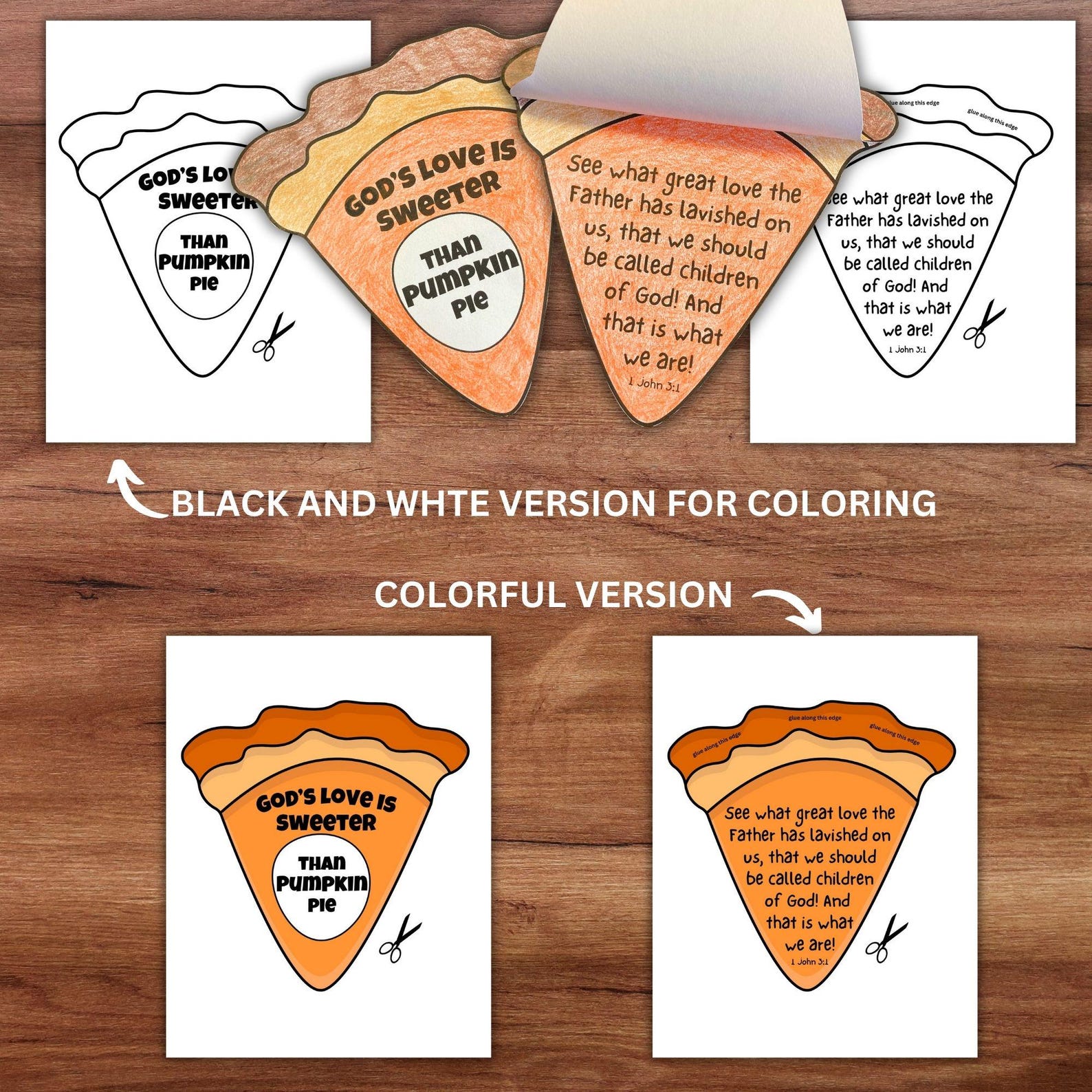 Thanksgiving Fall Bible Craft Bundle Kids Sunday School Homeschool ...