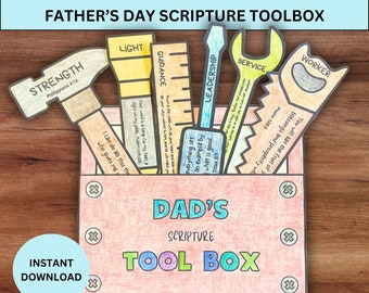 Fathers Day Craft Bundle, Sunday School Printable Kids Bible Lesson ...