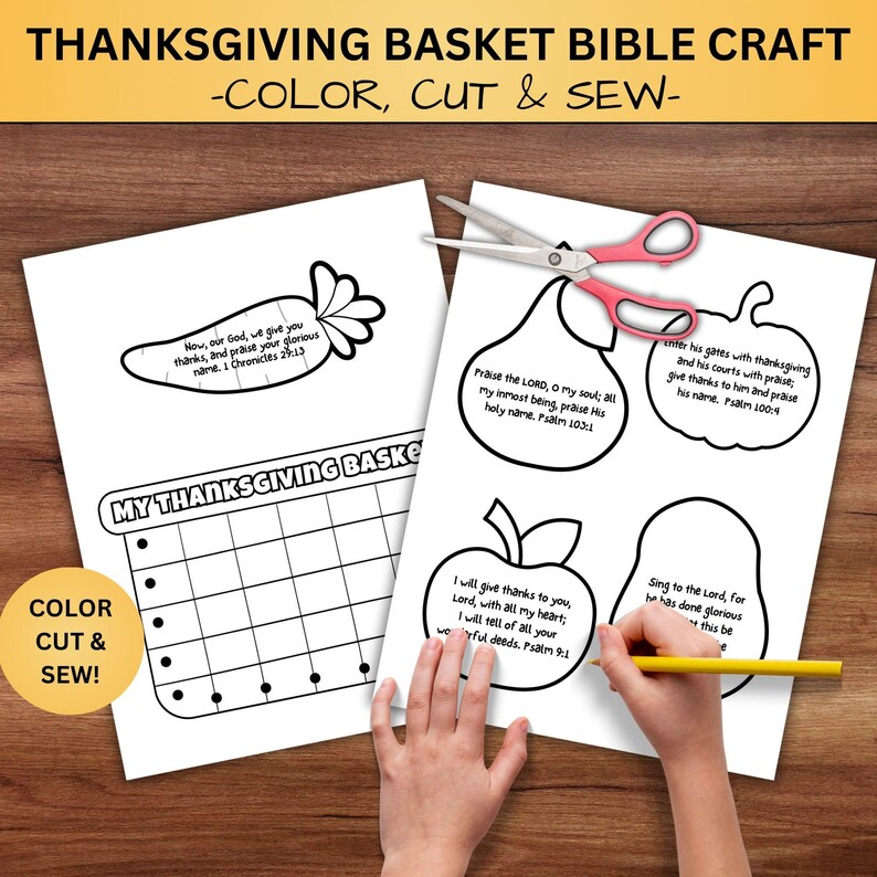 Fall Bible Craft Bundle, Printable Thanksgiving Crafts for Kids ...