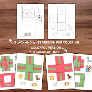 Nativity Christmas Birth of Jesus Bible Story Craft, Pop Out Baby Jesus ...