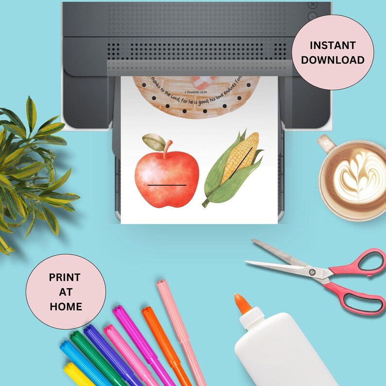 Sunday School Thanksgiving Sewing Craft Printable, Fall Thankful ...