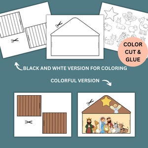 Christmas Nativity Birth of Jesus Bible Story Craft, Baby Jesus is Born ...