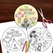 Easter Coloring Wheel Craft Bundle, Sunday School Lesson Activity ...