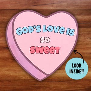 Valentine’s Day Bible Craft, Sunday School Kids Coloring Printable ...